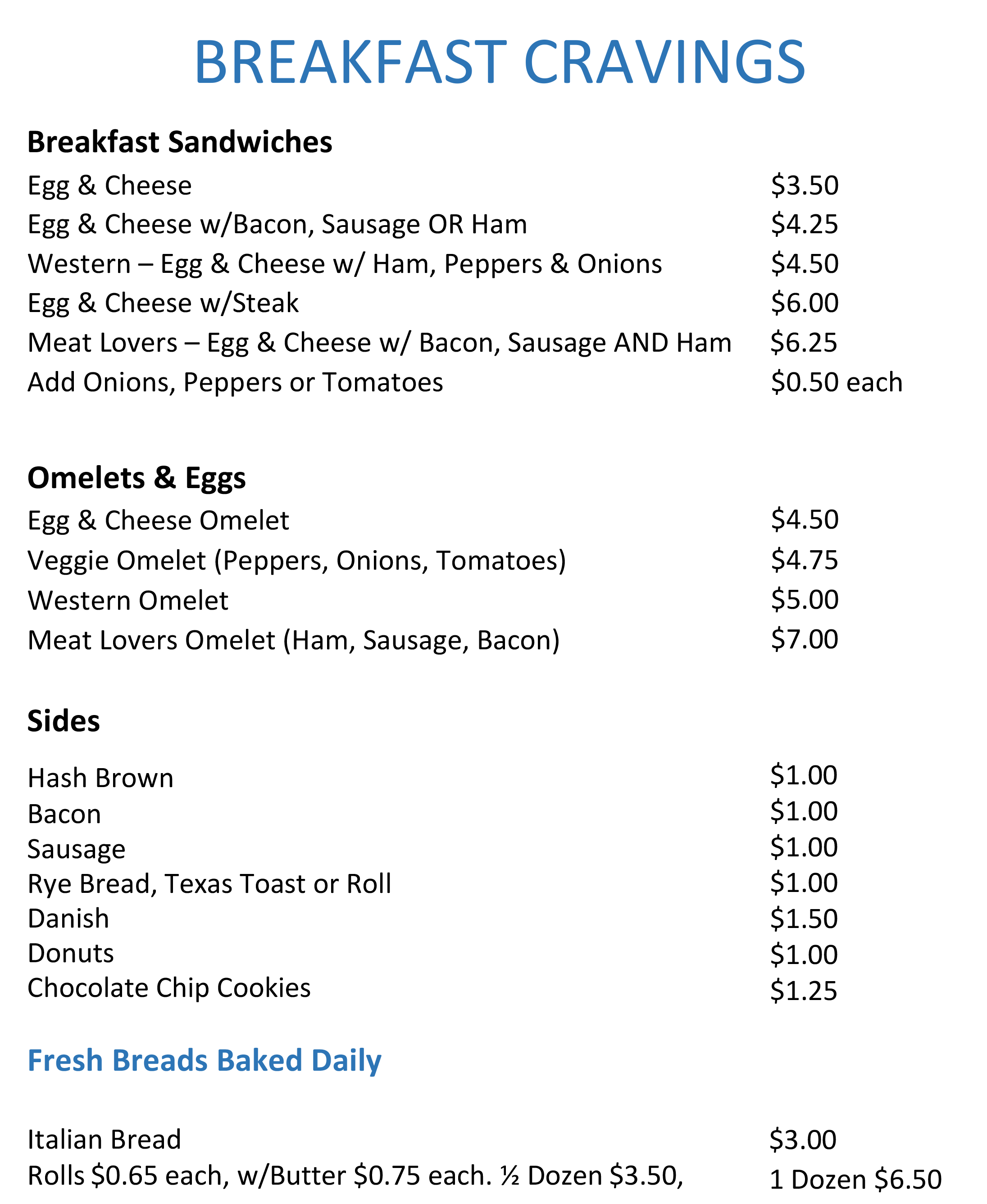 Breakfast - Cravings