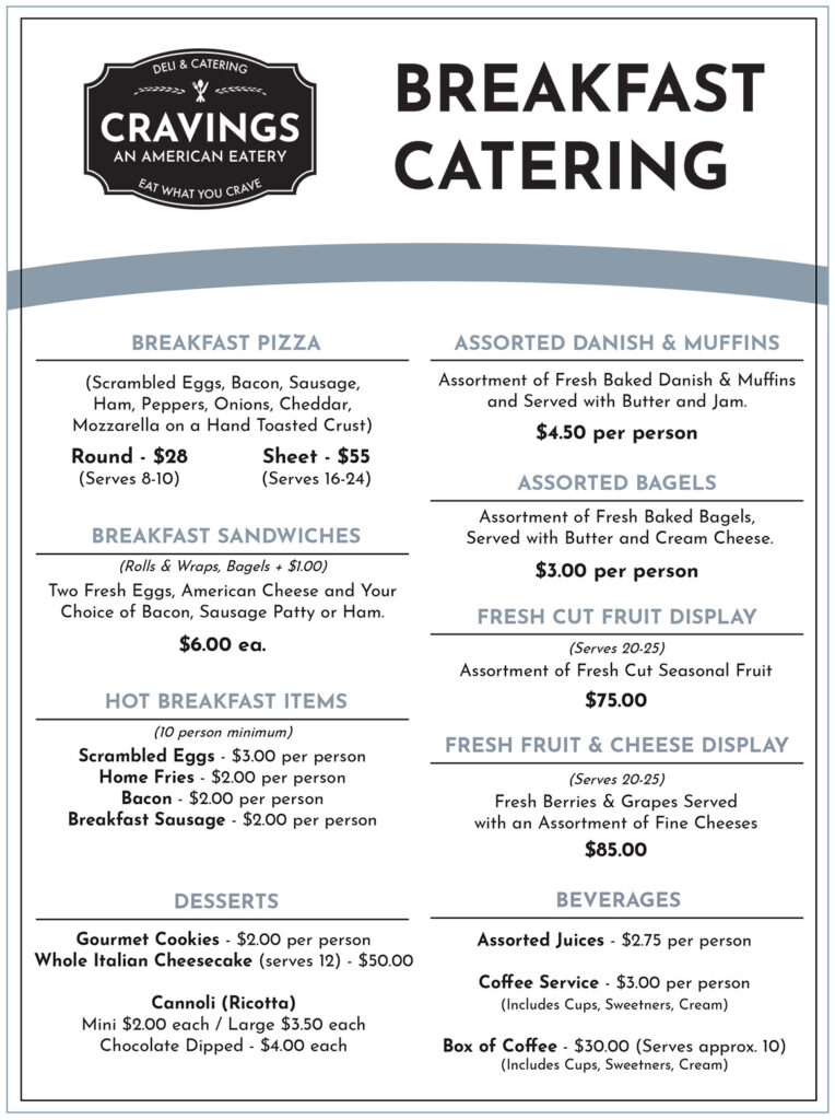 Breakfast Catering - Cravings